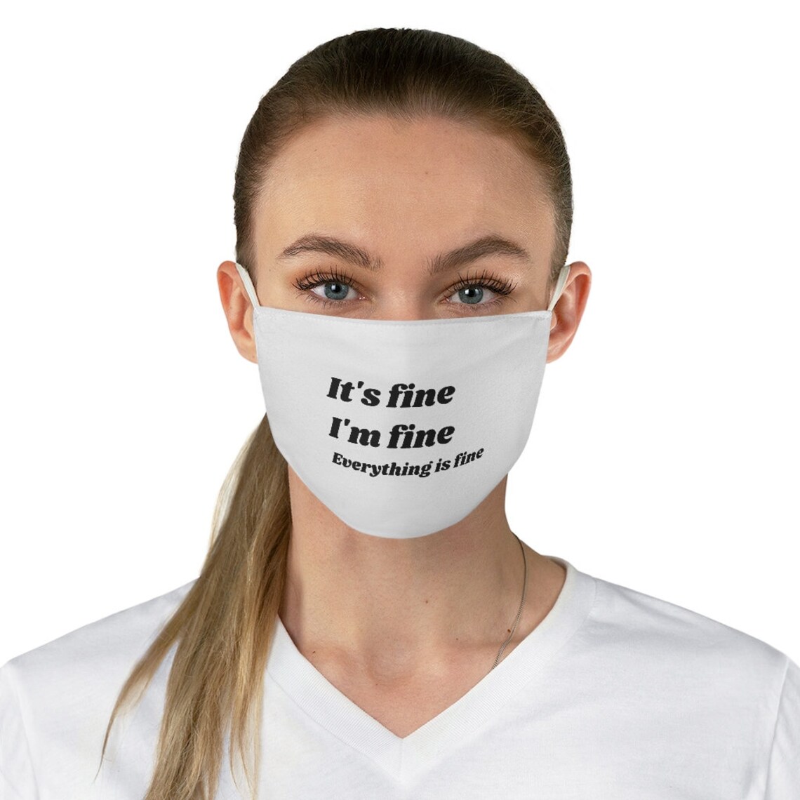 It's Fine I'm Fine Everything is Fine Face Mask | Etsy