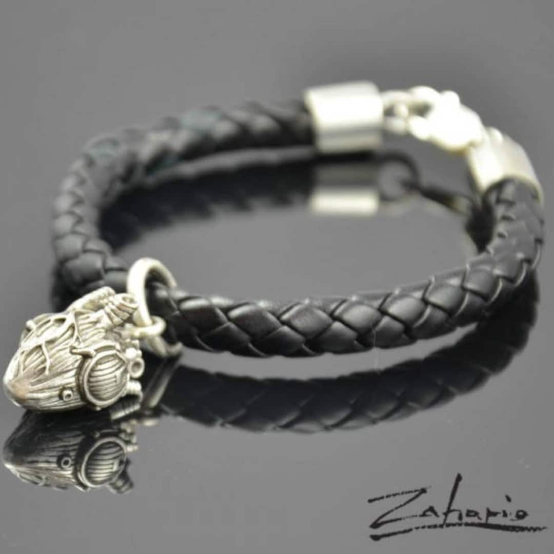 Braclet Biomechanical Heart Silver - Etsy