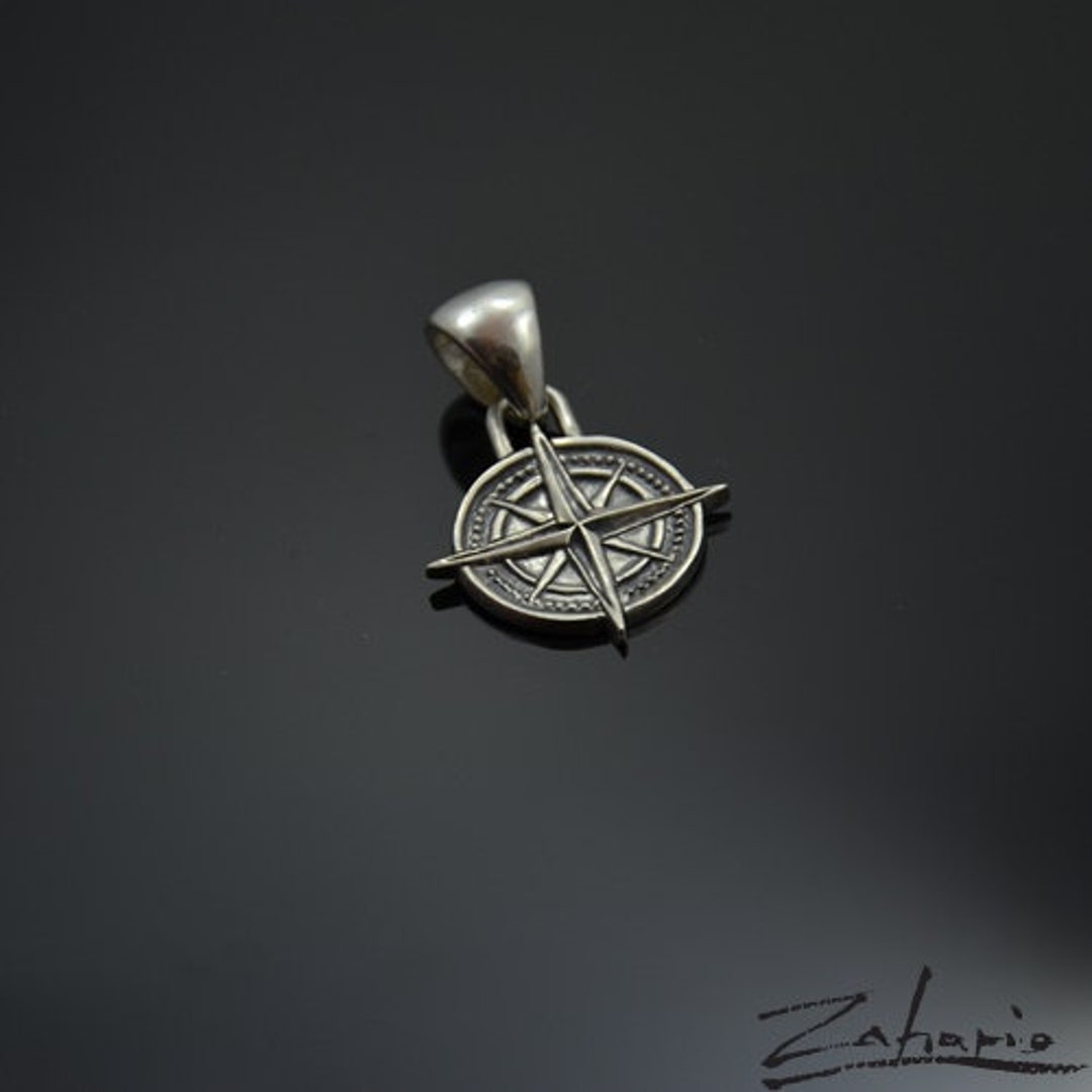 Pendant Wind Rose Silver - Etsy