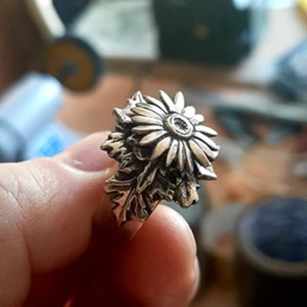 Thistle Ring - Etsy