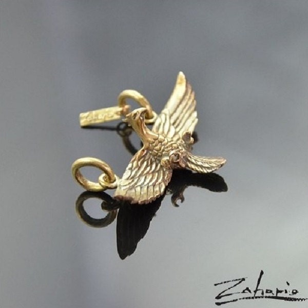 Pendant Phoenix Bronze - Etsy