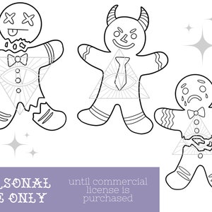 Ginger-dead Gingerbread Man Creepy Christmas SVG Laser Cut Files ...