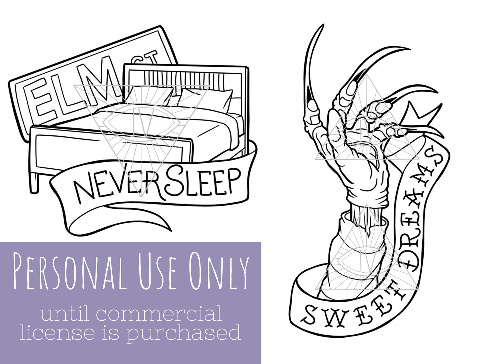 Classic Horror Nightmare SVG PNG Bundle Cricut Projects - Etsy