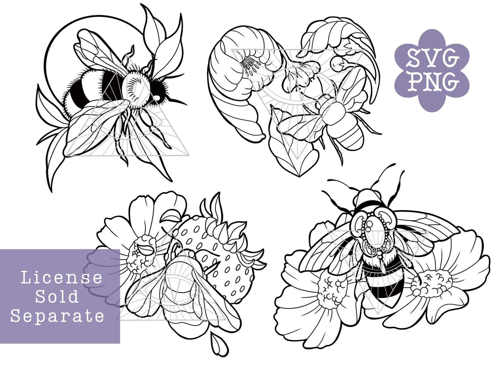 Bee & Daisy Wildflower SVG Laser Cut Files for Shirts: - Etsy Canada