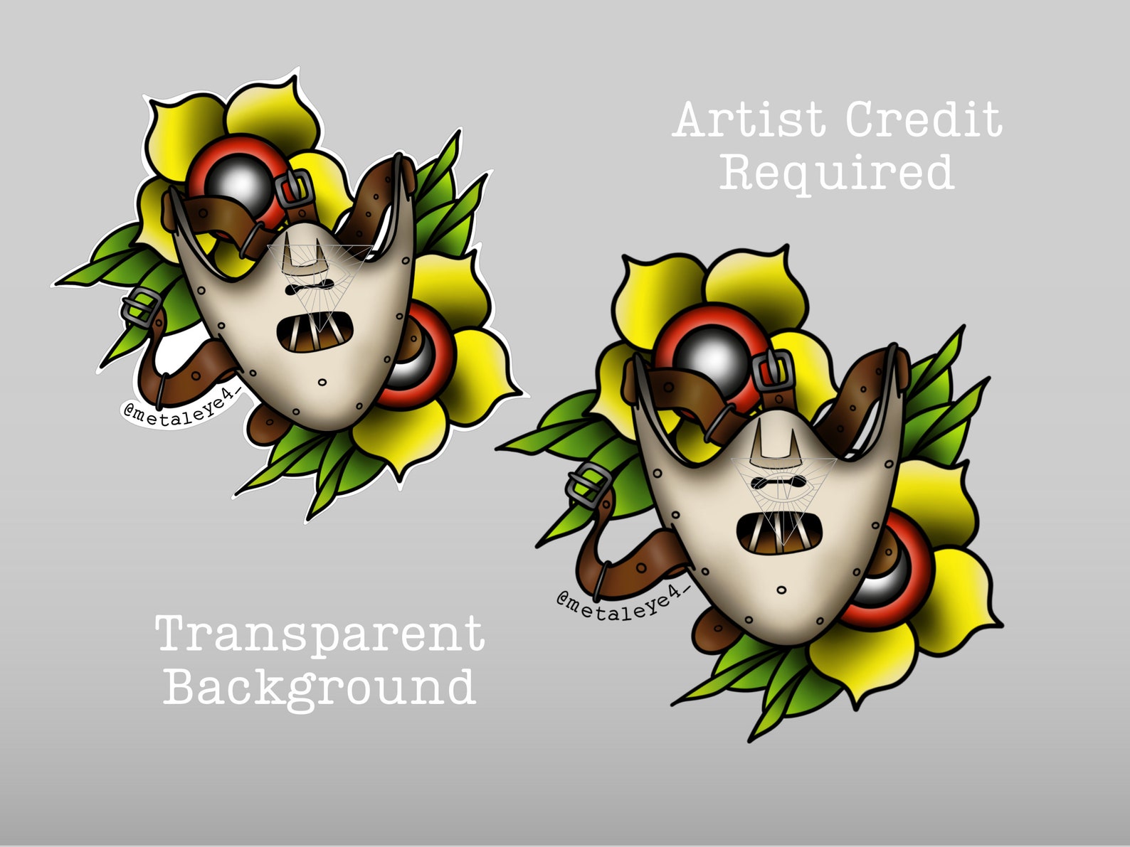 Classic Horror Mask PNG SVG Digital Clipart Designs Goth - Etsy