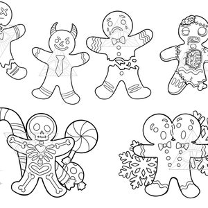 Ginger-dead Gingerbread Man Creepy Christmas SVG Laser Cut Files ...