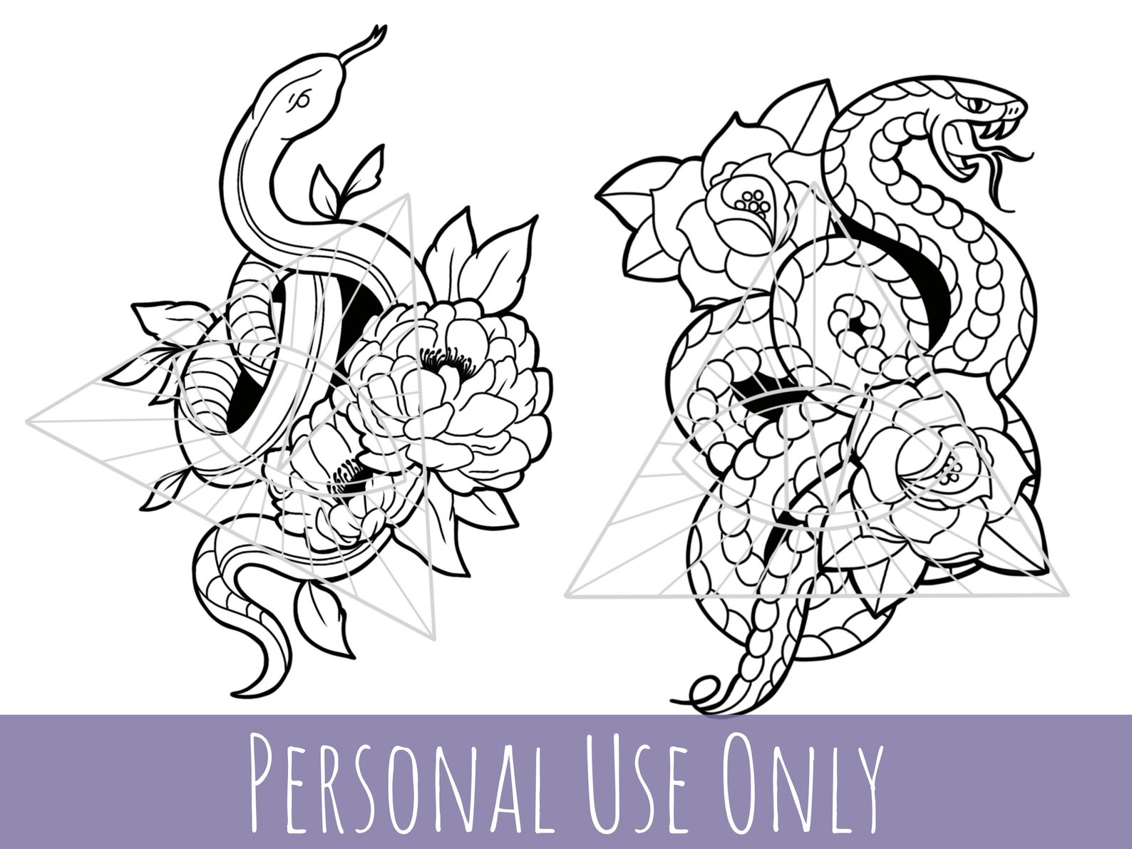 Traditional Snake Goth SVG PNG Digital Cut Files for Cricut | Etsy