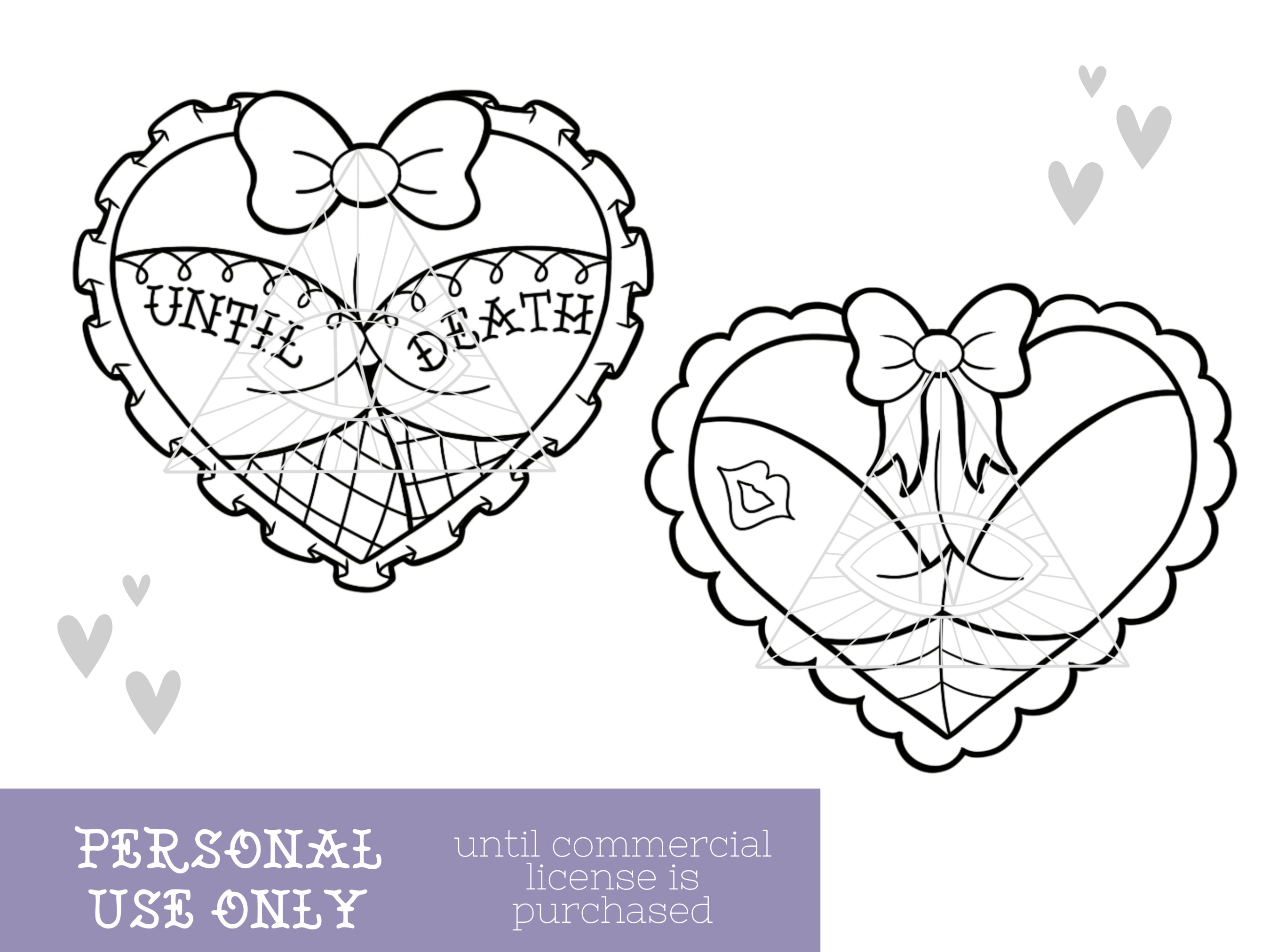 Booty Heart Valentine's Day Goth SVG Bundle Cut Files - Etsy