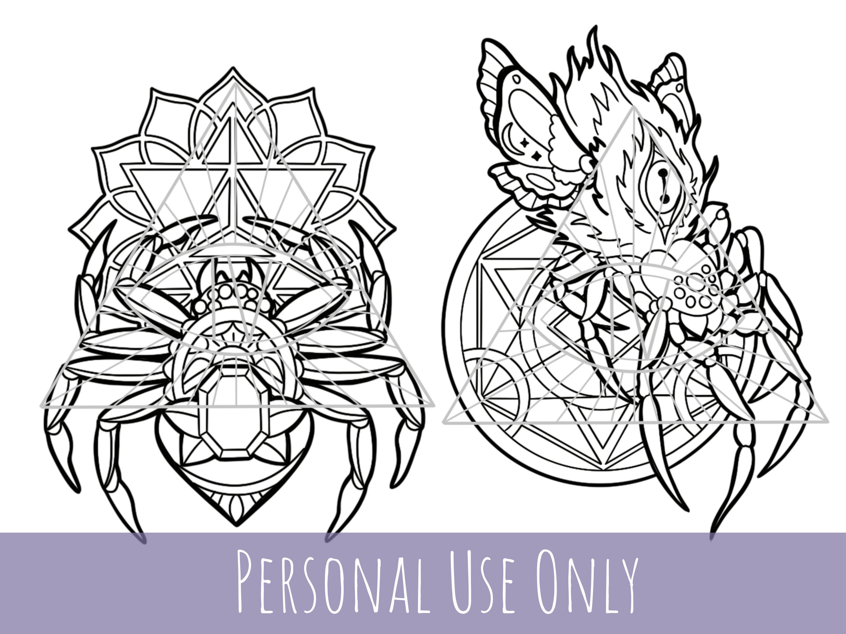 Spiders Mandala SVG PNG Files Bundle for Sublimation: Digital | Etsy