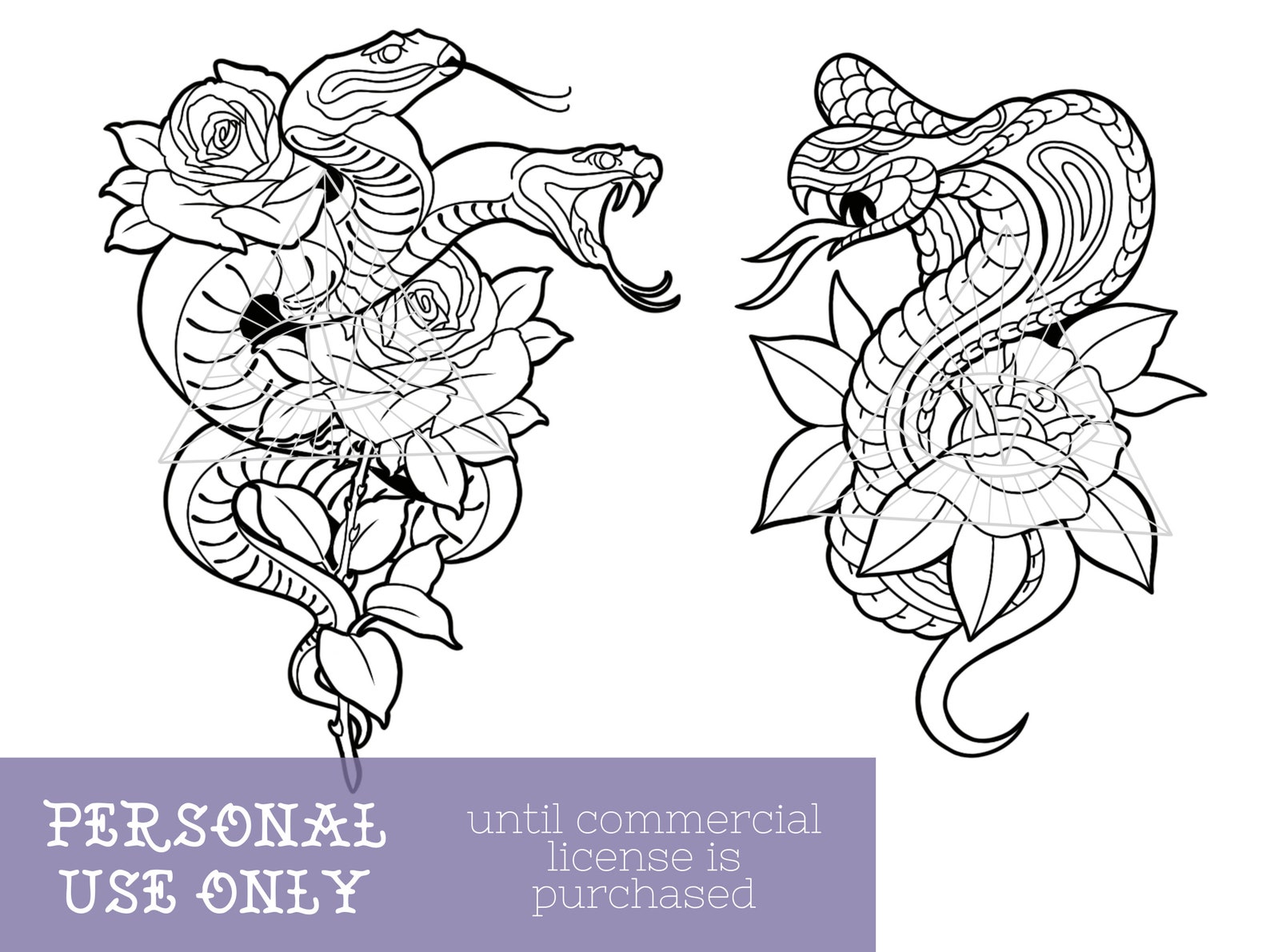 Traditional Snake Goth SVG PNG Digital Cut Files for Cricut - Etsy