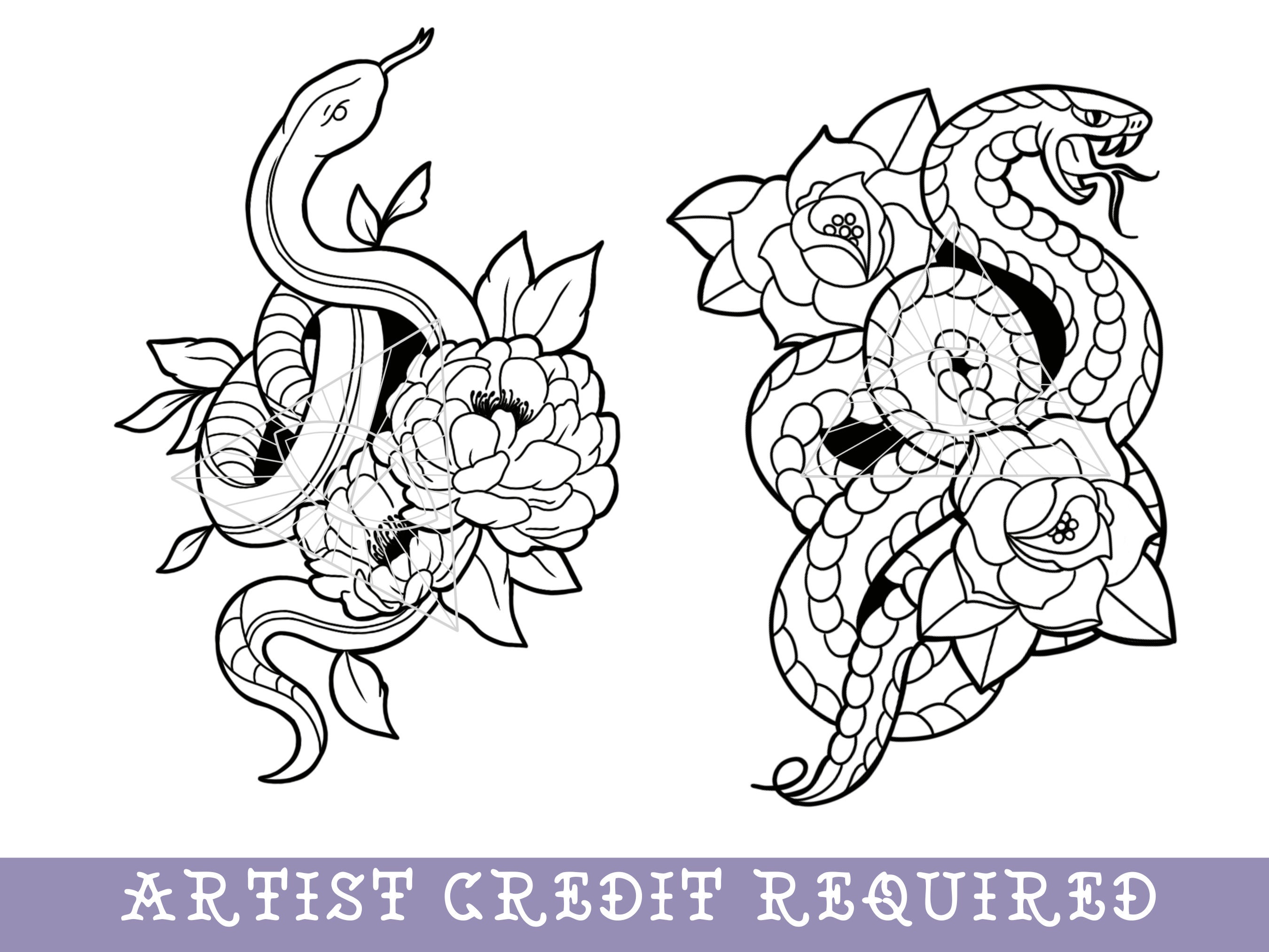 Traditional Snake Goth SVG PNG Digital Cut Files for Cricut - Etsy