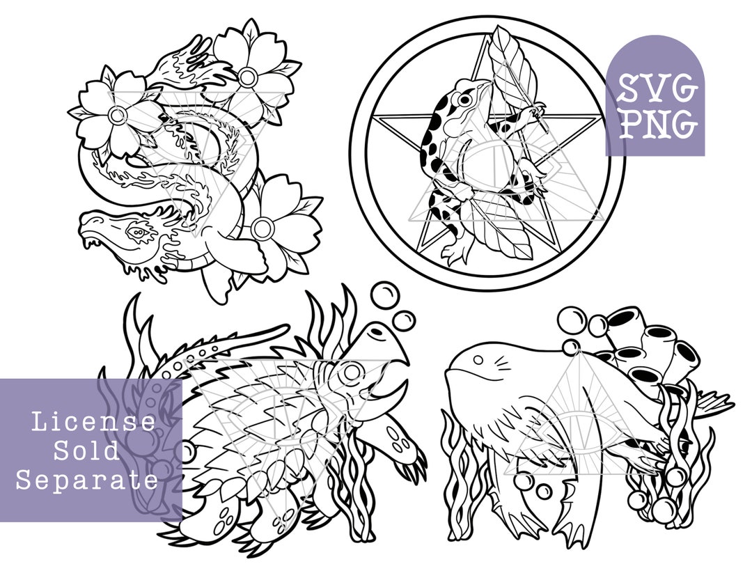Mythical Creatures Cryptids SVG PNG Digital Download Files - Etsy Hong Kong