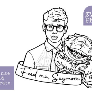 Little Shop of Horrors Audrey PNG SVG Feed Me Seymore Digital Pattern ...