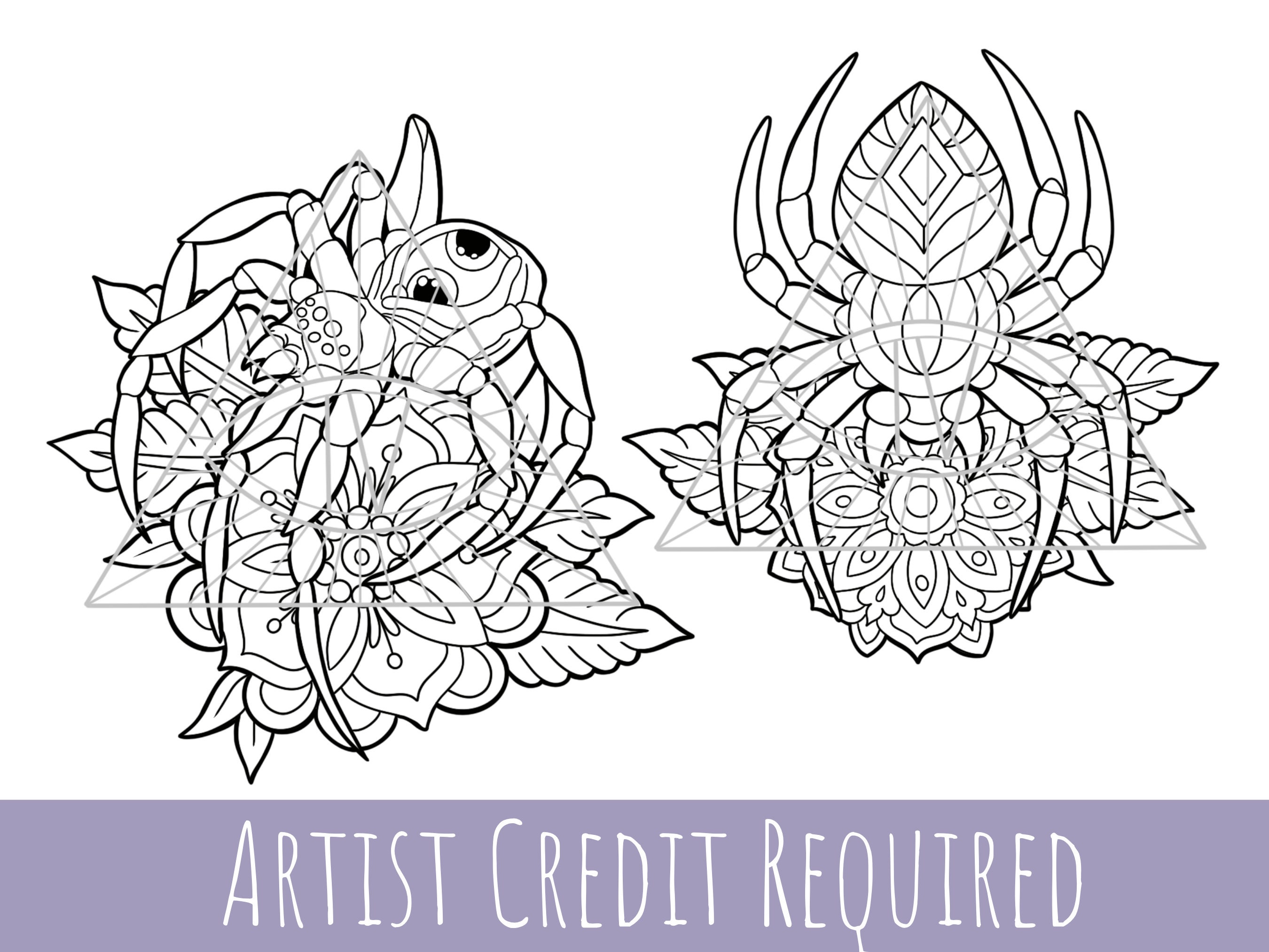 Spiders Mandala SVG PNG Files Bundle for Sublimation: Digital | Etsy