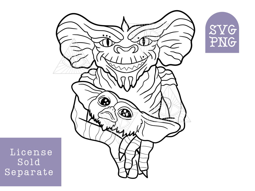 Gremlins Gizmo Tattoo Style SVG PNG Digital Download Design for ...