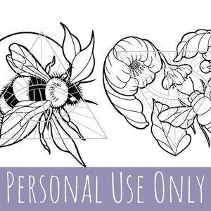 Bee & Daisy Wildflower SVG Laser Cut Files for Shirts: | Etsy Canada