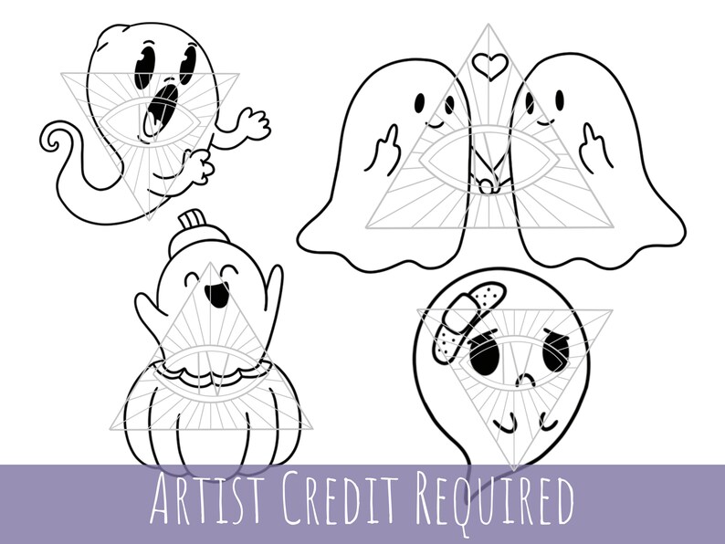 Spooky Cute Ghosts SVG Designs for Cricut Bundle Halloween - Etsy