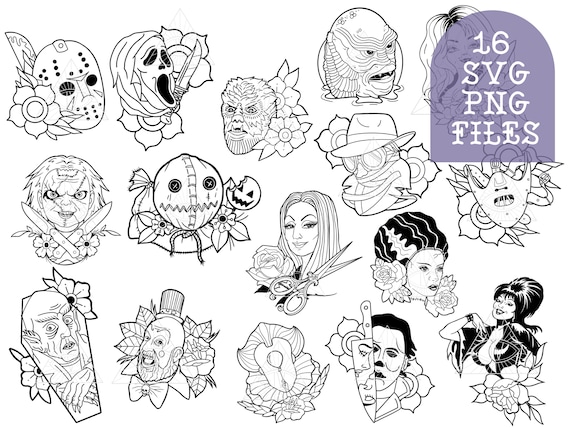 Classic Horror Tattoos