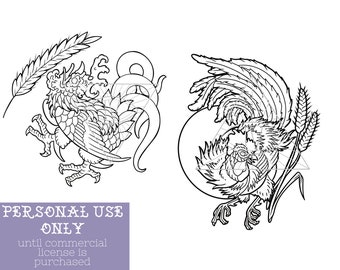 Sarimanok Drawing Plain