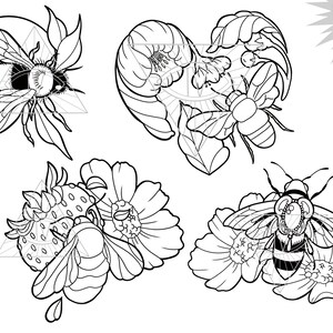Bee & Daisy Wildflower SVG Laser Cut Files for Shirts: - Etsy Canada