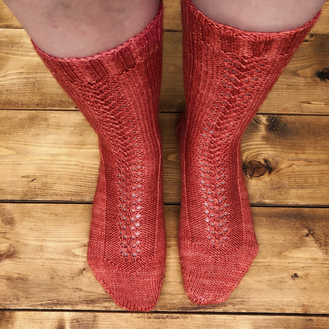 Easy Lace Sock Knitting Pattern PDF leadenhall Market adult | Etsy UK