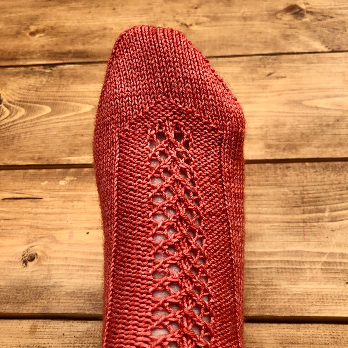 Easy Lace Sock Knitting Pattern PDF leadenhall Market adult | Etsy UK