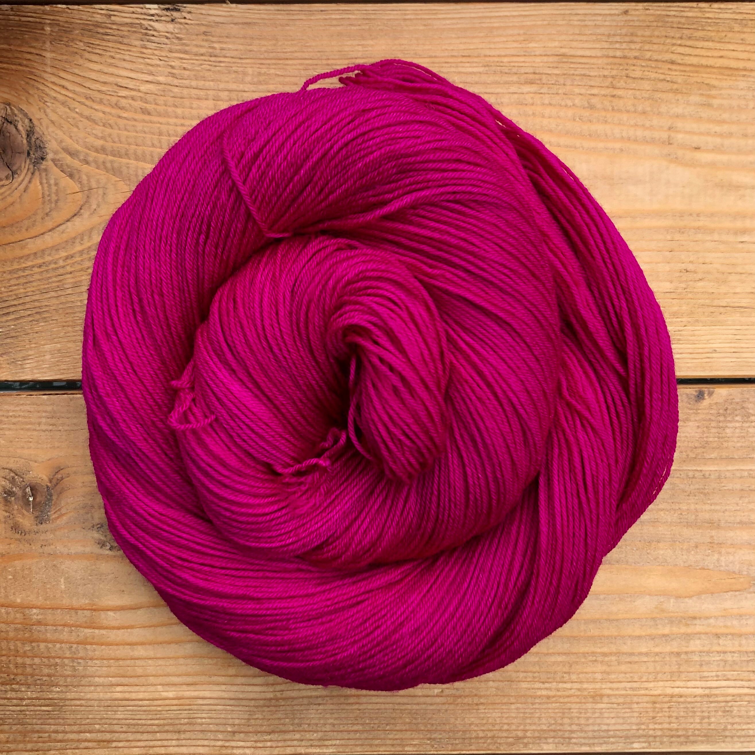 Magenta Pink Hand Dyed Yarn Hand Dyed Yarn for Knitting or - Etsy UK
