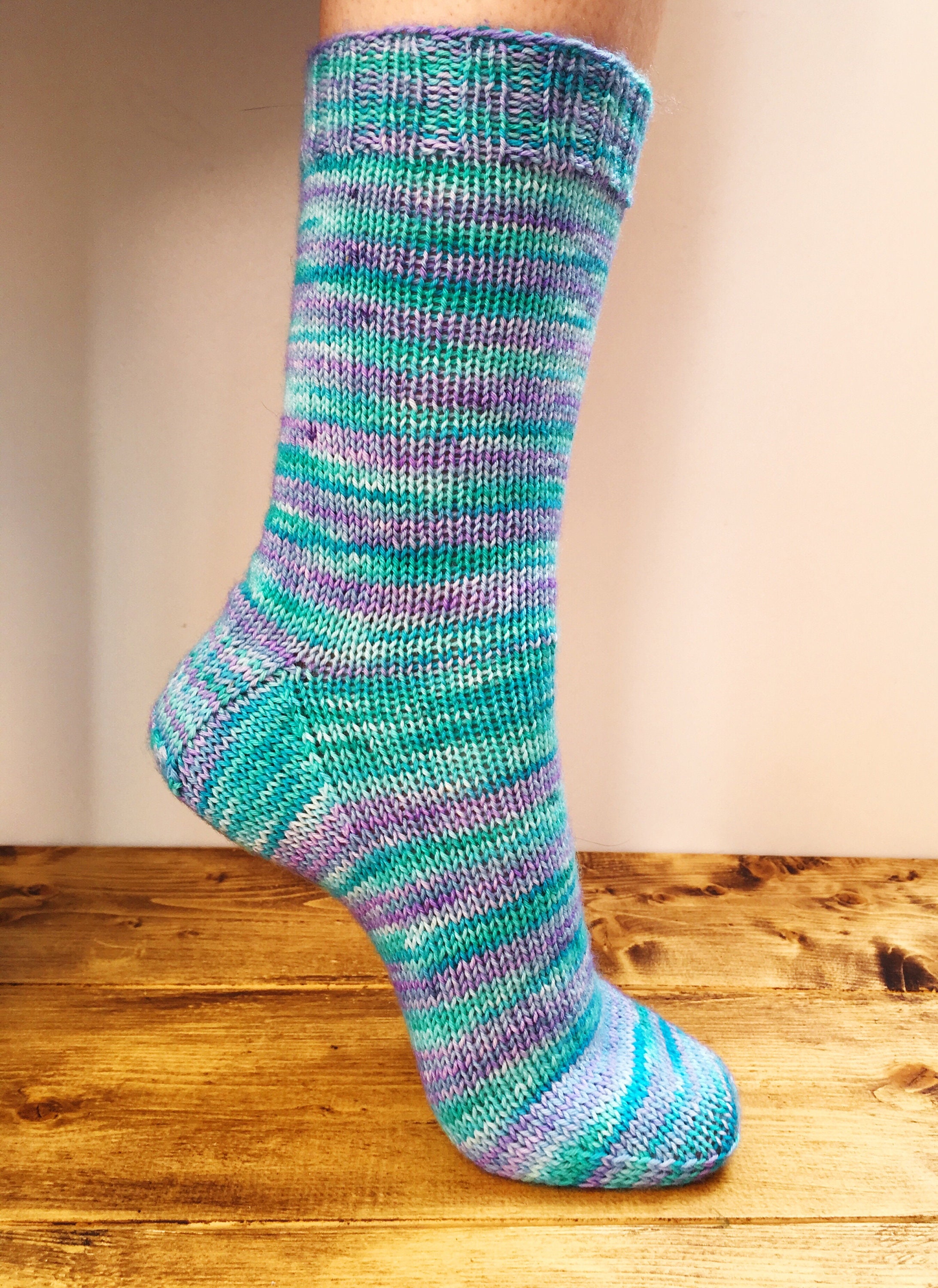 Beginner Sock Knitting Pattern PDF full Video Tutorials | Etsy