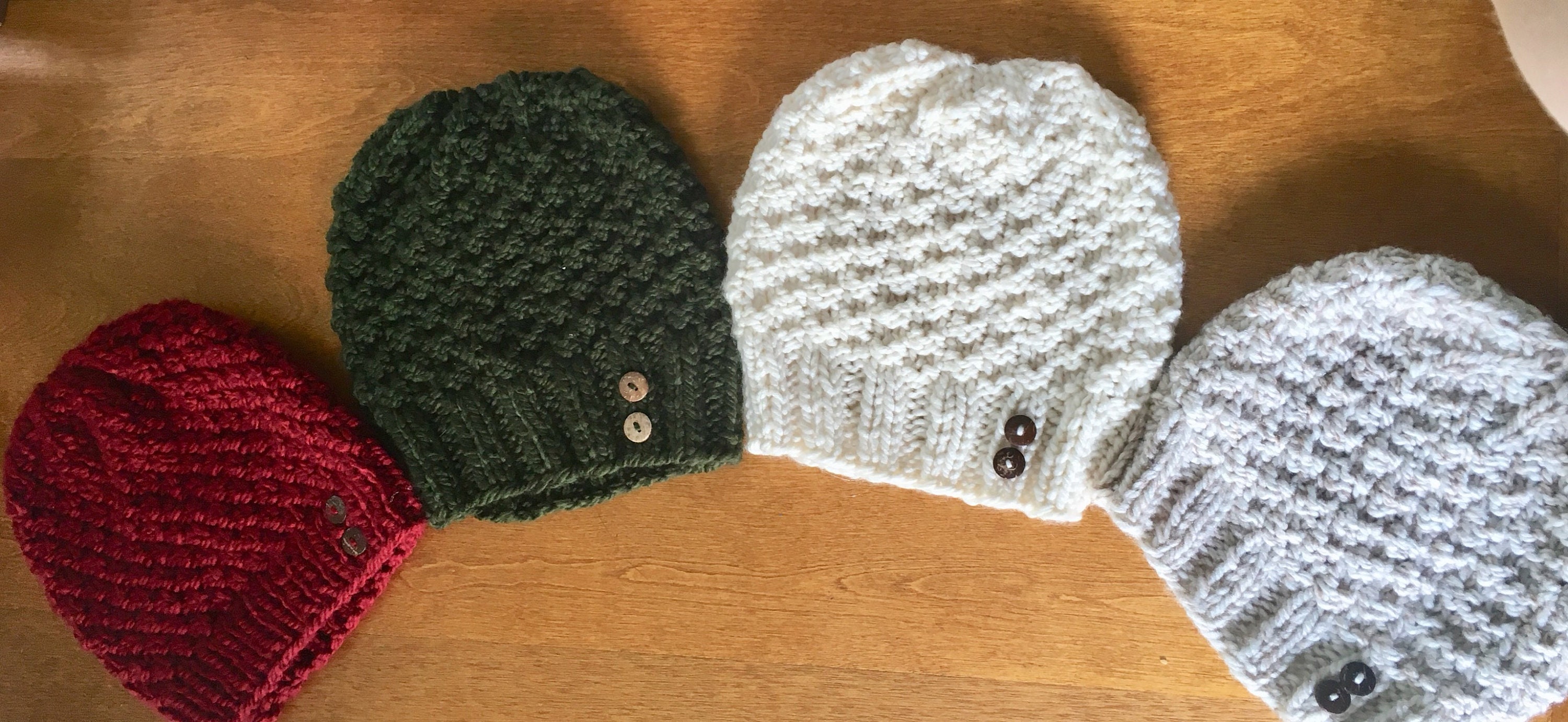 Messy bun/ponytail knitted winter hat | Etsy