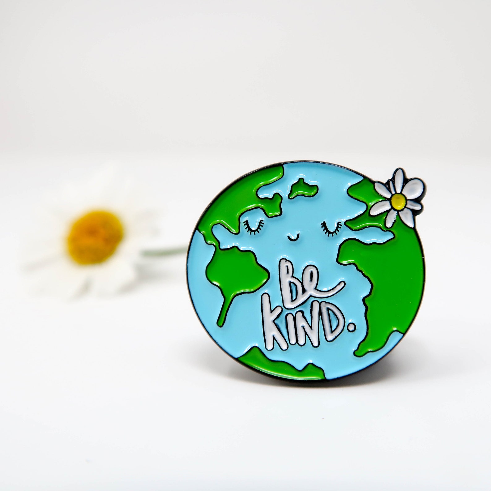 Be Kind Enamel Pin Badge World Enamel Pin Environment Pin - Etsy