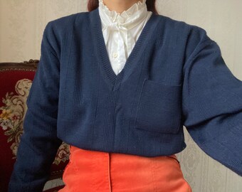 Lovely 70s 80s Steffner Sweater // Vintage Unisex Wool Sweater With ...