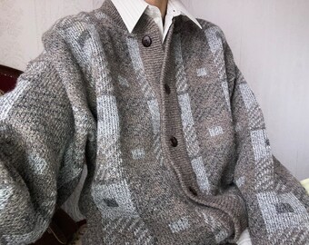 Lovely 70s 80s Steffner Sweater // Vintage Unisex Wool Sweater With ...