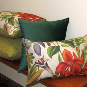 Twining Linen Cushion Cover, Green Linen Reverse - Etsy Australia