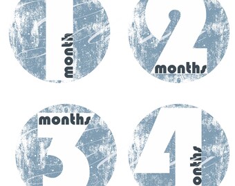 Monthly Stickers Baby Month Stickers Milestone Stickers Baby Week ...