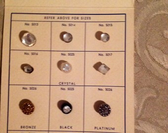 Button Salesman Sample Card - Etsy