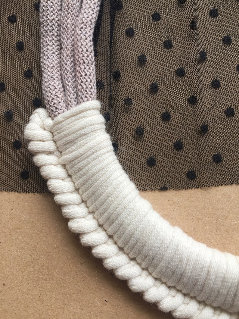 Crochet Necklace, Rope Yarn, Yarn Necklace, Cotton Yarn, Statement ...