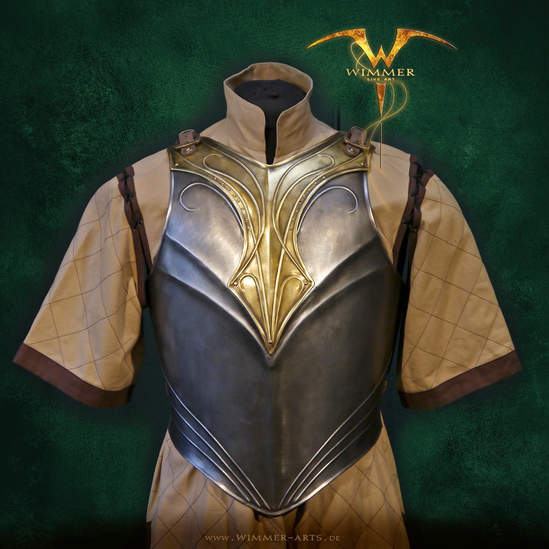 Metal Armor for LARP Armor Set Made of Steel and Brass With Antique ...