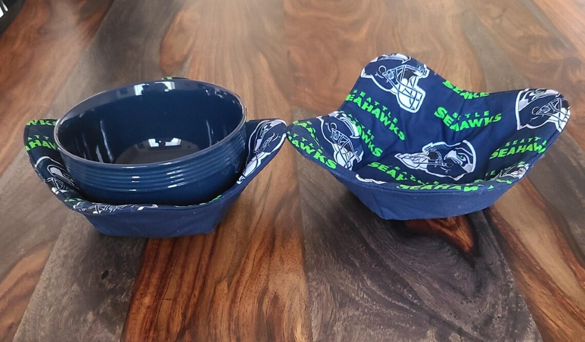 Seattle Seahawk Microwave Bowl Helmet W/green - Etsy