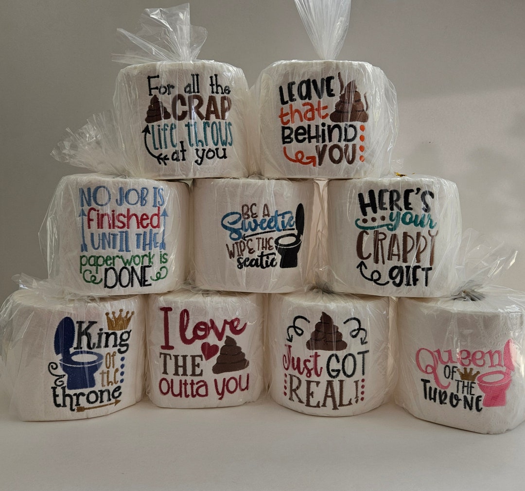 Embroidered Toilet Paper - Etsy