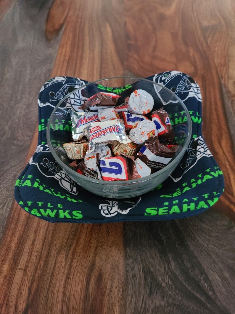 Seattle Seahawk Microwave Bowl Helmet W/green - Etsy