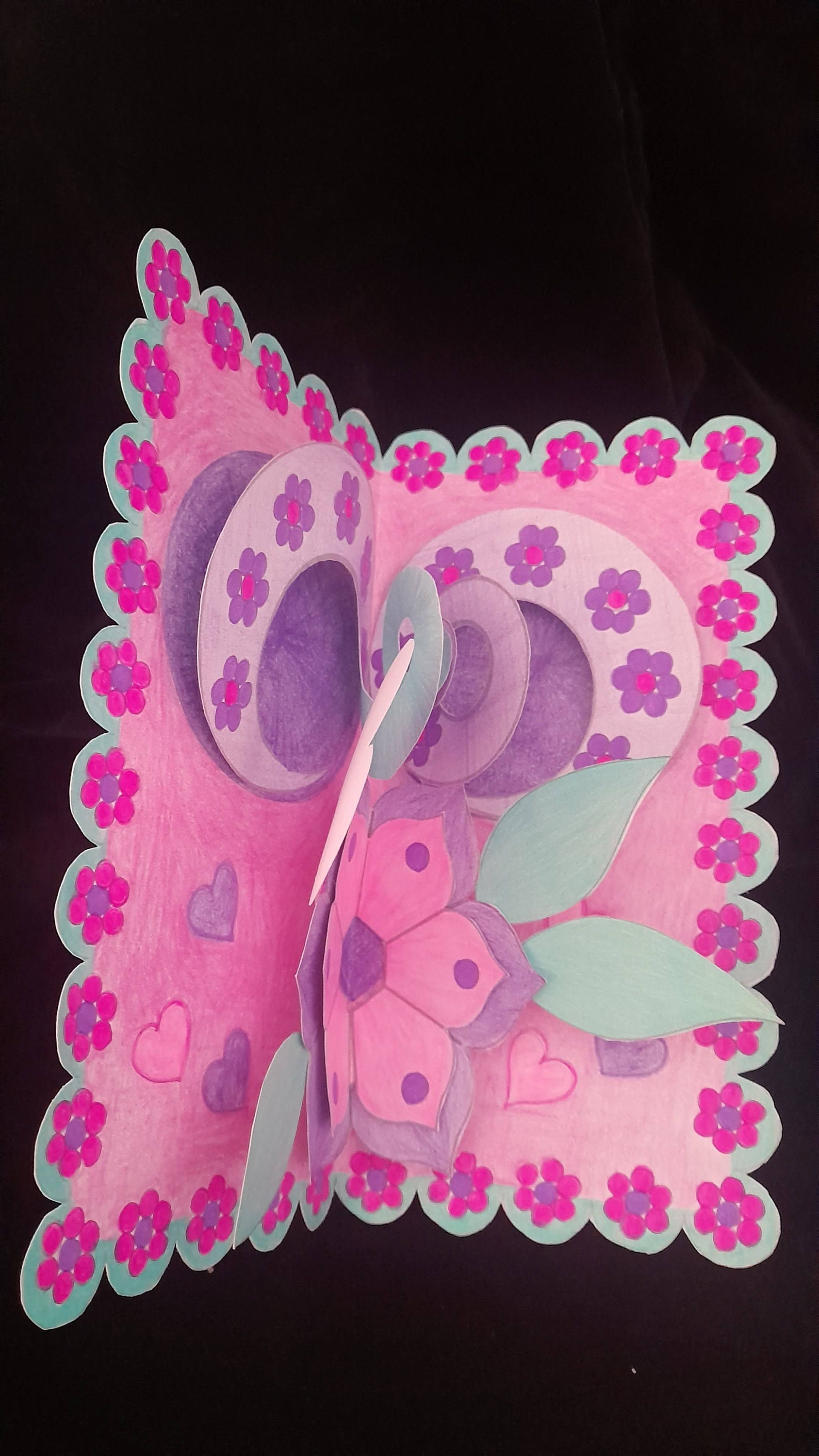 Mother's Day - Pop up Card - DIY - Digital Download - B&W Templates - Etsy