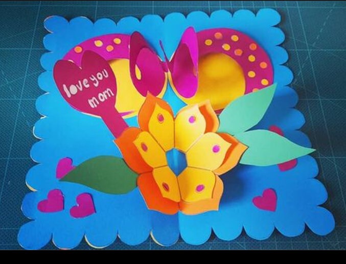 Mother's Day - Pop up Card - DIY - Digital Download - B&W Templates - Etsy