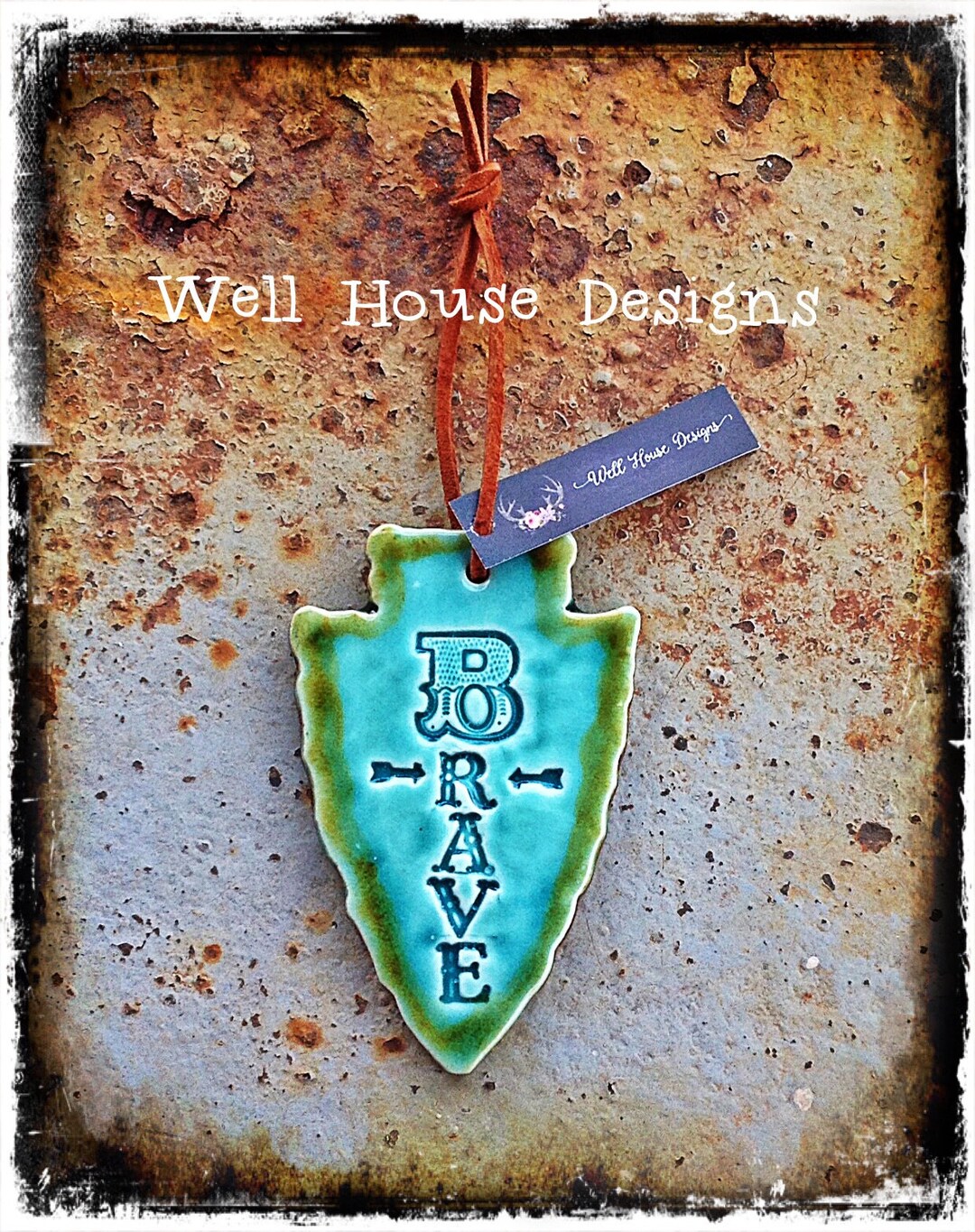BRAVE ARROWHEAD ... Handmade Ceramic Ornament by Susan Boyles - Etsy