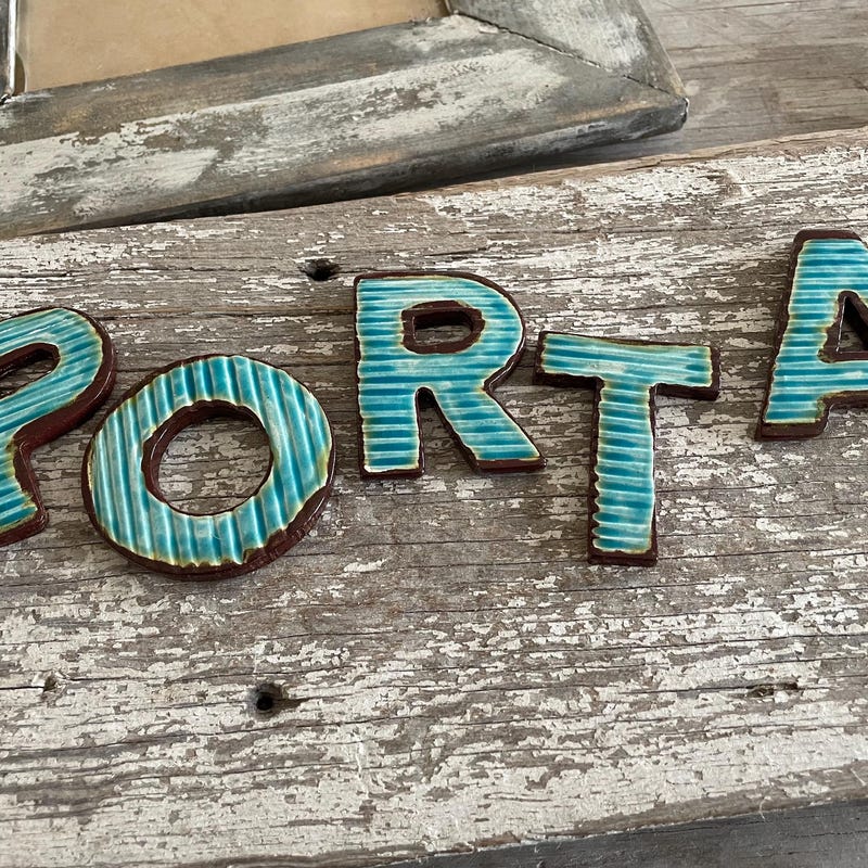 Ceramic Letters - Etsy