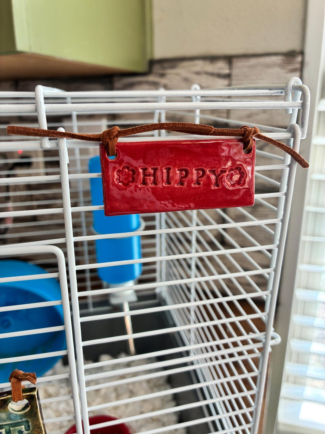 Custom Hamster Cage Pet Ceramic Tag - Etsy