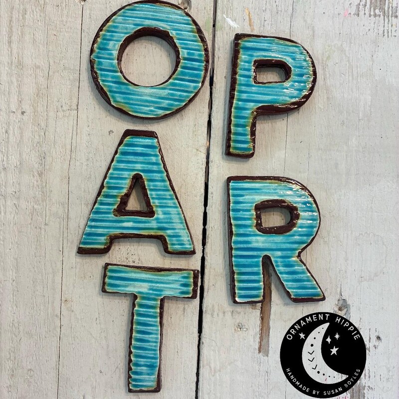 Ceramic Letters - Etsy