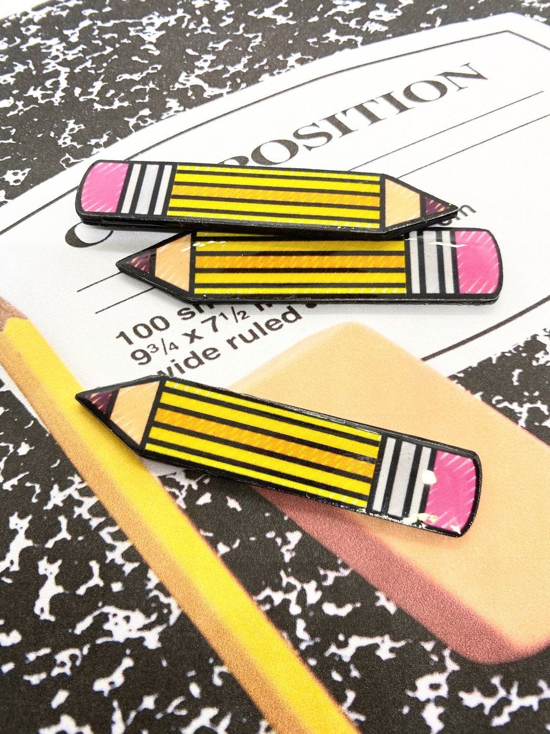 Back to School Hair Clips Pencil Hair Clip First Day of - Etsy