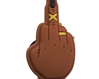 Middle Finger Croc Charm - Etsy