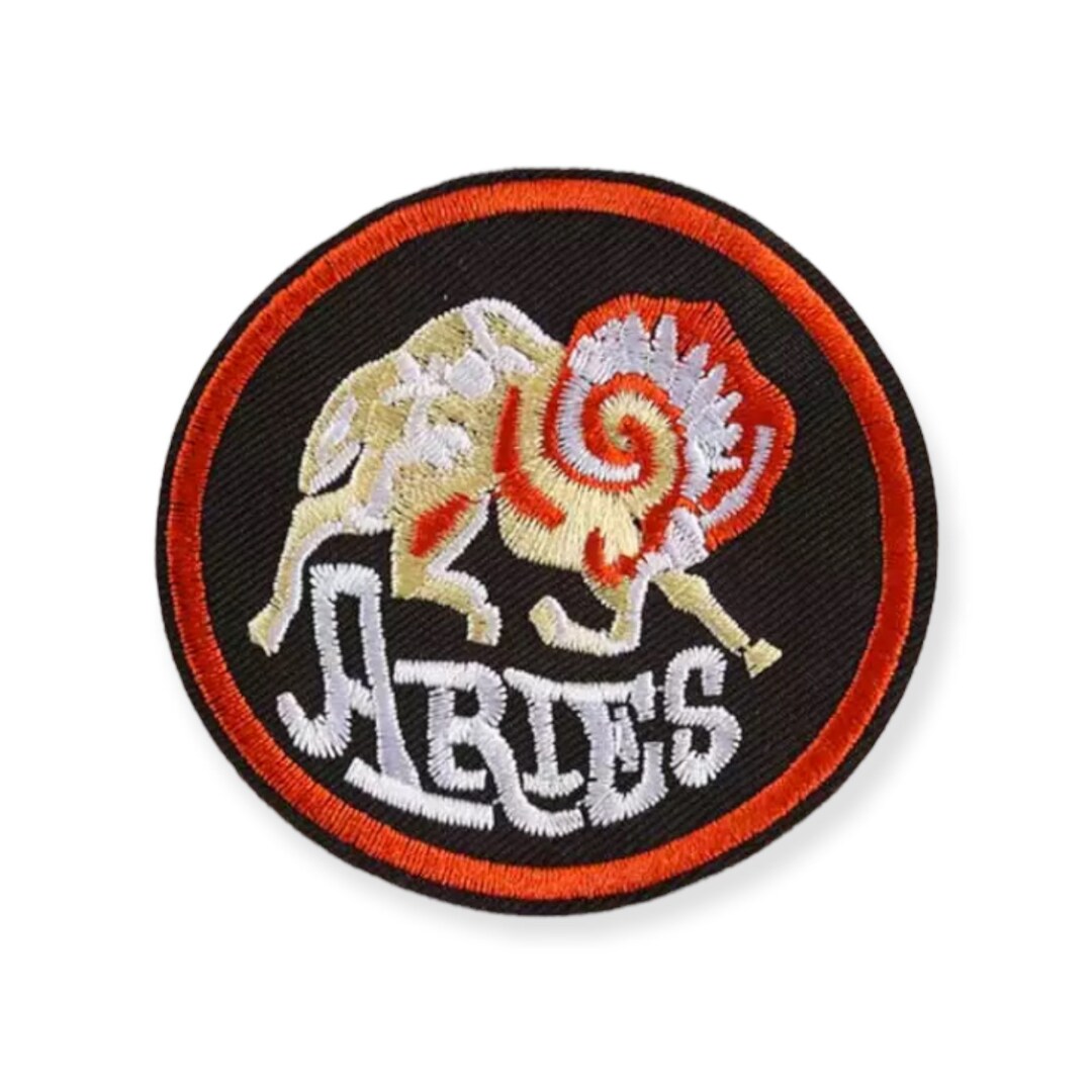 Zodiac ARIES Iron on Patch,sew On, Embroidered Patches - Etsy