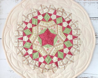 Quilted Round Table Runner - Etsy
